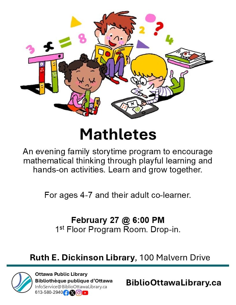 Mathletes at the Library - Barrhaven BIA